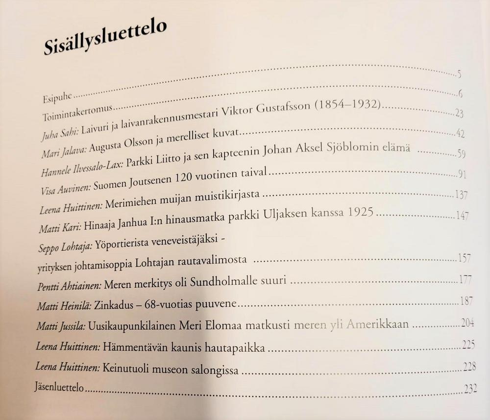 Vuosikirja 2022-2023 - Uudenkaupungin merihistoriallinen yhdistys ry